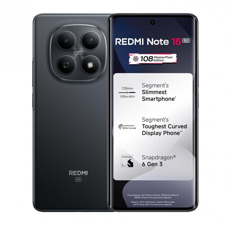 REDMI Note 15 8GB/256GB Black Բջջային հեռախոս